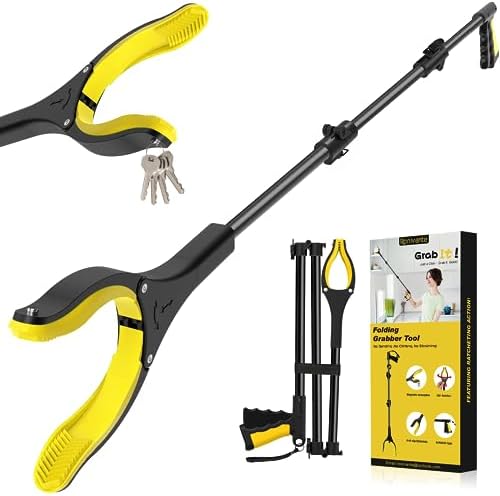 Amazon.com: REWKCY 48" Foldable Long Grabber Reacher Tool, Grabber ...