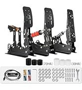 Amazon.com: SIMSONN NEW PRO Pedals Sim Racing Pedals PC Racing ...