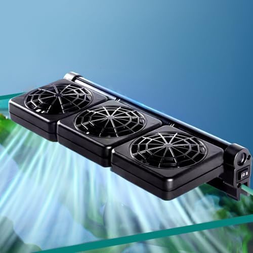 VAYINATO® (Three Head) Fish Tank Cooling Fan System, 2 Wind Speed ...