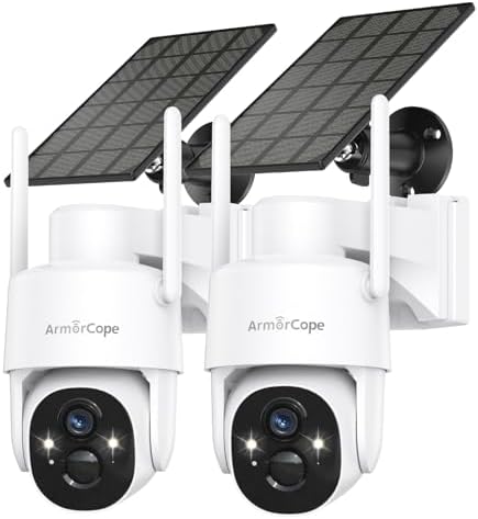 Amazon.com : TOVDOR Solar Security Cameras Wireless Outdoor, WiFi ...