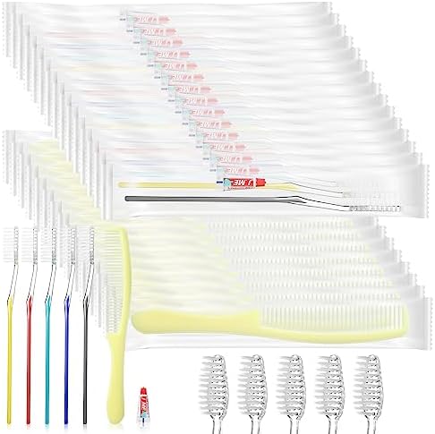 Amazon.com: 20 Sets Disposable Toothbrushes with Toothpaste and Comb ...