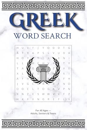 Greek Word Search Puzzle Book: Word Searches with Easy-to-Read Print ...
