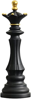Amazon.com: Yuxung 3 Pcs Large Chess Statue Decor Set King Queen Knight ...