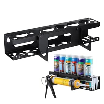 Caulk Tube Storage Grease Holder Wall Mounted Caulk Tube Holder, Metal ...