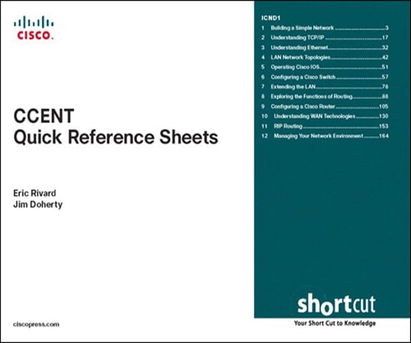 Amazon.com: CCENT Quick Reference Sheets (Exam 640-822) eBook : Doherty ...