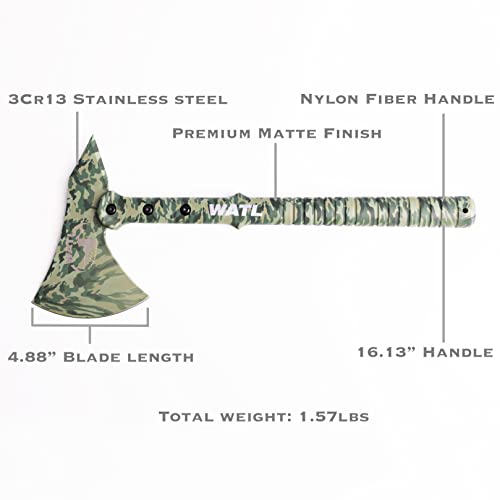 WATL Predator: Tactical Camouflage Throwing Axe by World Axe Throwing ...