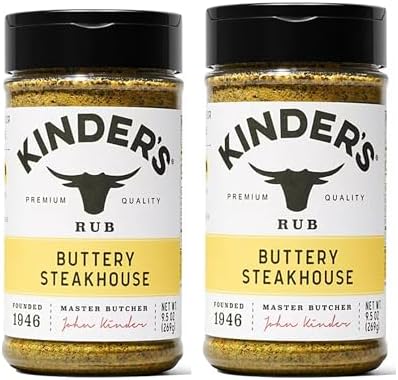Amazon.com: KINDERS - Buttery Steakhouse Rub Seasoning - Made in USA ...