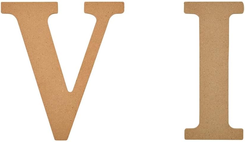 Amazon.com: Plaid 8" Unfinished MDF Letters, Wooden A-Z Letters for DIY ...