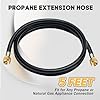Amazon.com : MOASKER 5 FT Propane Gas Line Extension with 3/8" Female ...