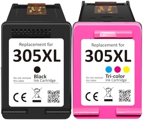 305XL Ink Cartridges Black and Colour Replacement for HP 305 Ink ...