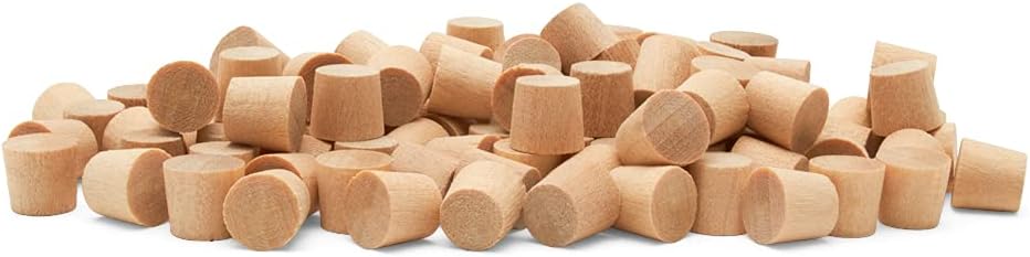 Amazon.com: Wood Plugs for Furniture, 1/4 inch Maple Flat-Head Plug ...
