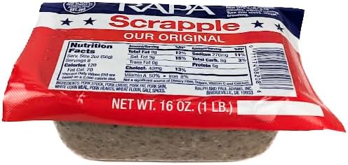 Amazon.com : Generic RAPA Original Scrapple 16 oz (Pack of 4) : Grocery ...