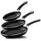 KICHLY Induction Hob Pan Sets Non Stick, 3 Pcs Frying Pans ...