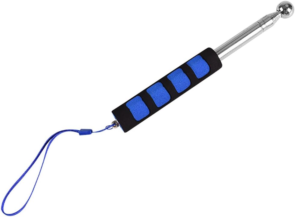 Amazon.com: GSHLLO Blue Stainless Steel Telescopic Handhold Flag Pole ...