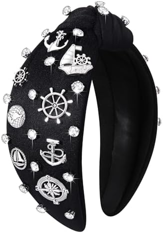 Amazon.com : Nautical Headband Ocean Hair Accessories for Women Anchor ...