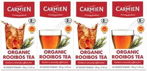 Amazon.com : CARMIEN (Kamien) Organic Rooibos Tea 40 Bags (4 Pack, 160 ...