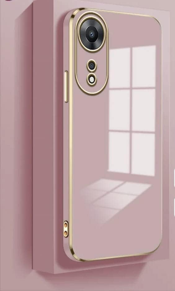 Apurb Store for Oppo A78 5G Luxury Square Plating Case Solid Color Soft ...