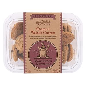Amazon.com: Wackym's Kitchen Oatmeal Walnut Cookies, 8 Ounces (Pack Of ...