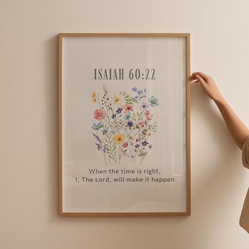 Amazon.com: Christian Scripture Wall Art Print, Isaiah Poster ...