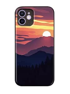 Craftturn Glass Back Phone Case with Camera Protection for iPhone 12 ...