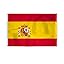 Amazon.com: AGAS Spain Courtesy Flag 12x18 inch Mini Spanish Flag ...