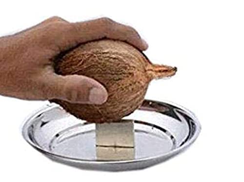 Kitchen Stainless Steel Heavy Duty Coconut Breaker Plate for Easy to ...