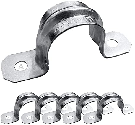 OhLectric OL-48171 Two Hole Rigid Pipe Strap - Sturdy Steel Strap ...