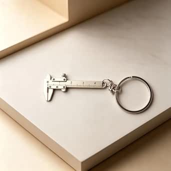 1pc Portable Mini Alloy Vernier Caliper Key Ring Accurate Measuring ...