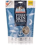 Amazon.com : SKIPPER'S Cod Fish Skin Extra Small Jerky Cubes - Gently ...