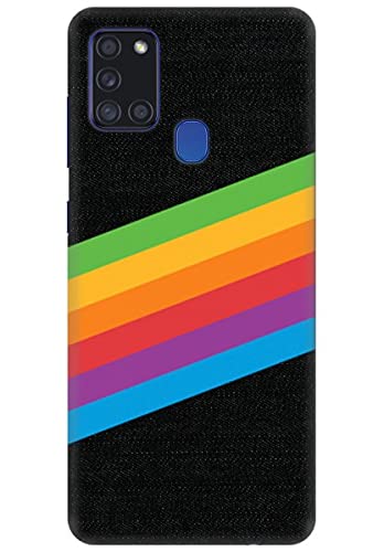 Diagonal Rainbow Printed Back Cover Phone Case for Samsung Galaxy A21s ...