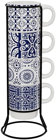 Amazon.com: Japard Metal Coffee Mugs Stainless Steel, Stackable with ...