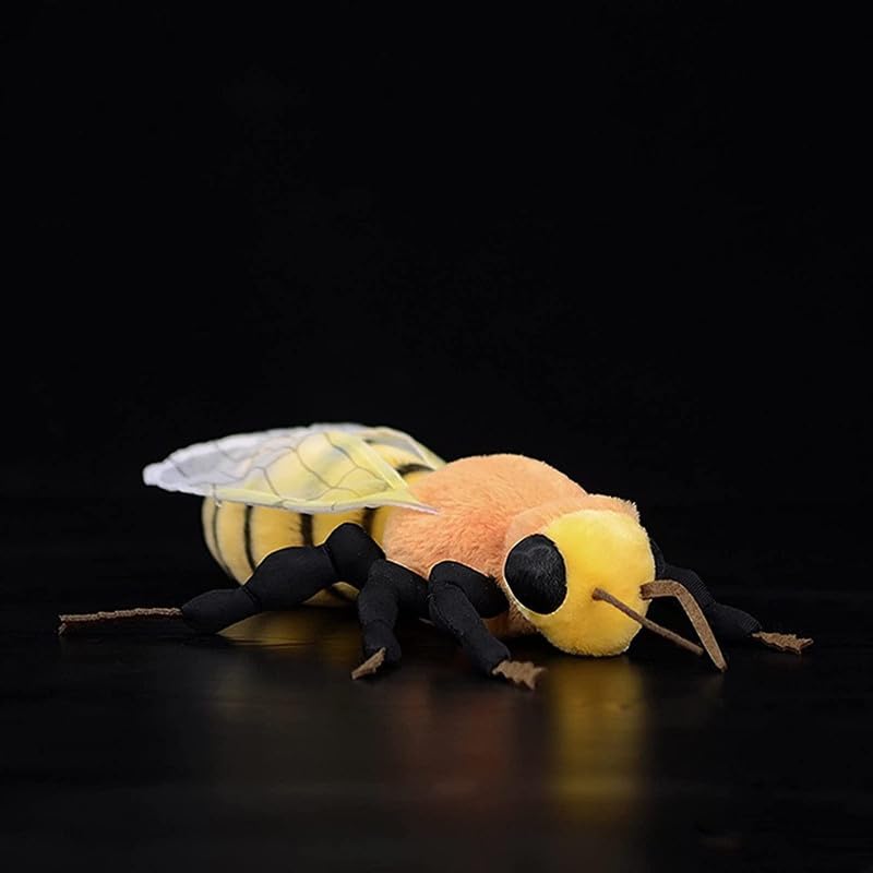MAOWO Planet Bee Plush Toy – Lifelike Bee Stuffed Animals 11in ...