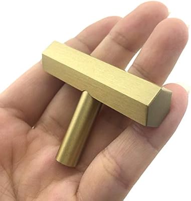 Myxekllo 4 Pieces Gold Triangle Cabinet Knob, Brass Cabinet Dresser ...