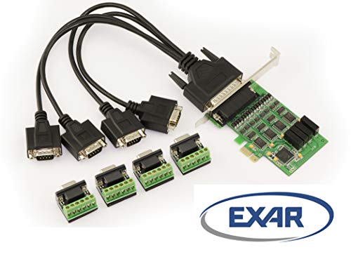 KALEA-INFORMATIQUE 4-Port RS422 RS485 controller card on PCIe slot with ...