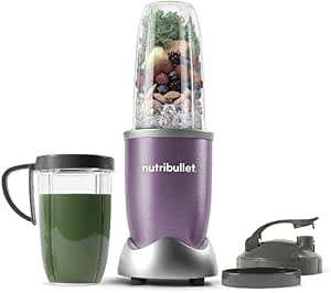 Amazon.com: NutriBullet Pro 900 Watt Hi-Speed Blender/Mixer Twist and Blend 9-Piece Set (Lilac ...