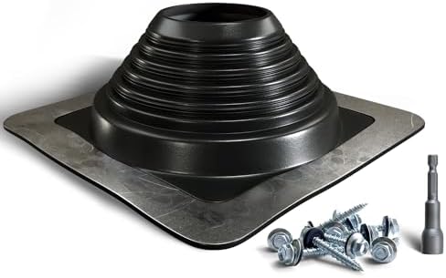 VIVIDA #7 Metal Roof Pipe Boot, Silicone Pipe Flashing Vent Boot, High ...