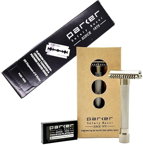 Amazon.com: The Parker Variant OPEN COMB ADJUSTABLE Double Edge Safety ...