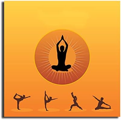 Sikhash Wall Sticker Posters, Yoga Poses Posters (36X24 inches) Yoga ...