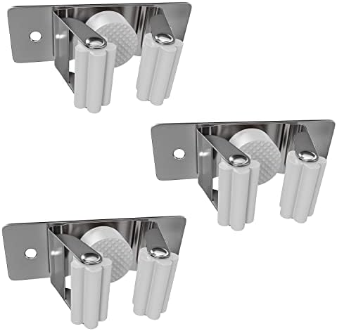 Amazon.com: Broom Holder Wall Mount 10 Pack Heavy Duty Metal Mop ...