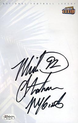 Michael Strahan Signed Picture - Cert Sticker 5x7 Page Authentic - JSA ...