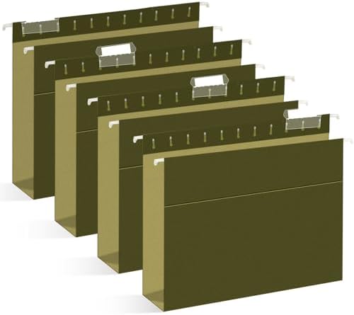 Amazon.com : Extra Capacity Hanging File Folders, RAZCC 60 Pack Letter ...