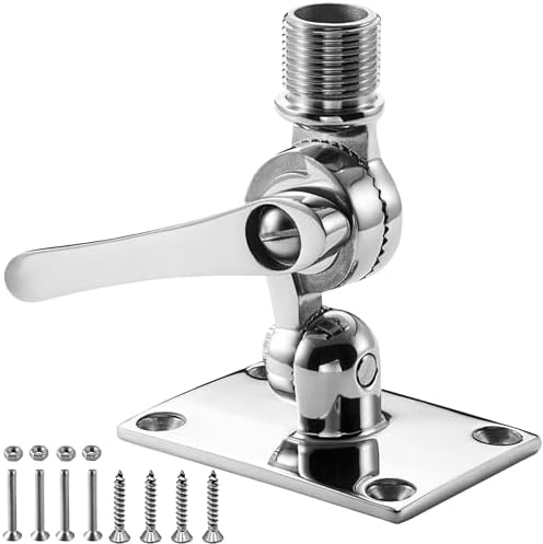 Amazon.com: Marine VHF Antenna Mounts, Adjustable Base VHF Antenna ...