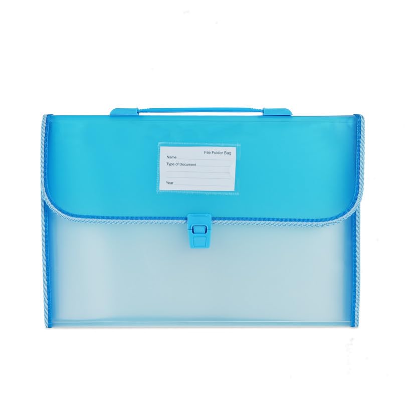 Flybuy Hub Waterproof Expanding Folder with 13 Pockets & Index Labels ...