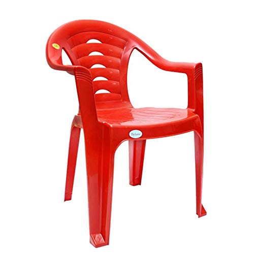 Belazo Nexa Plastic Chair (Red, Set of 4) : Amazon.in: Home & Kitchen