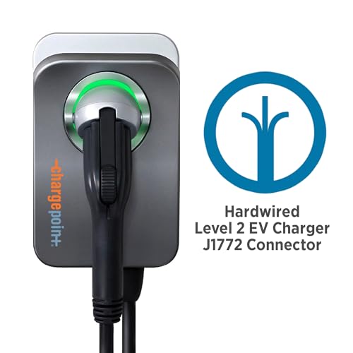 ChargePoint HomeFlex Level 2 EV Charger J1772, Hardwired for Electric ...