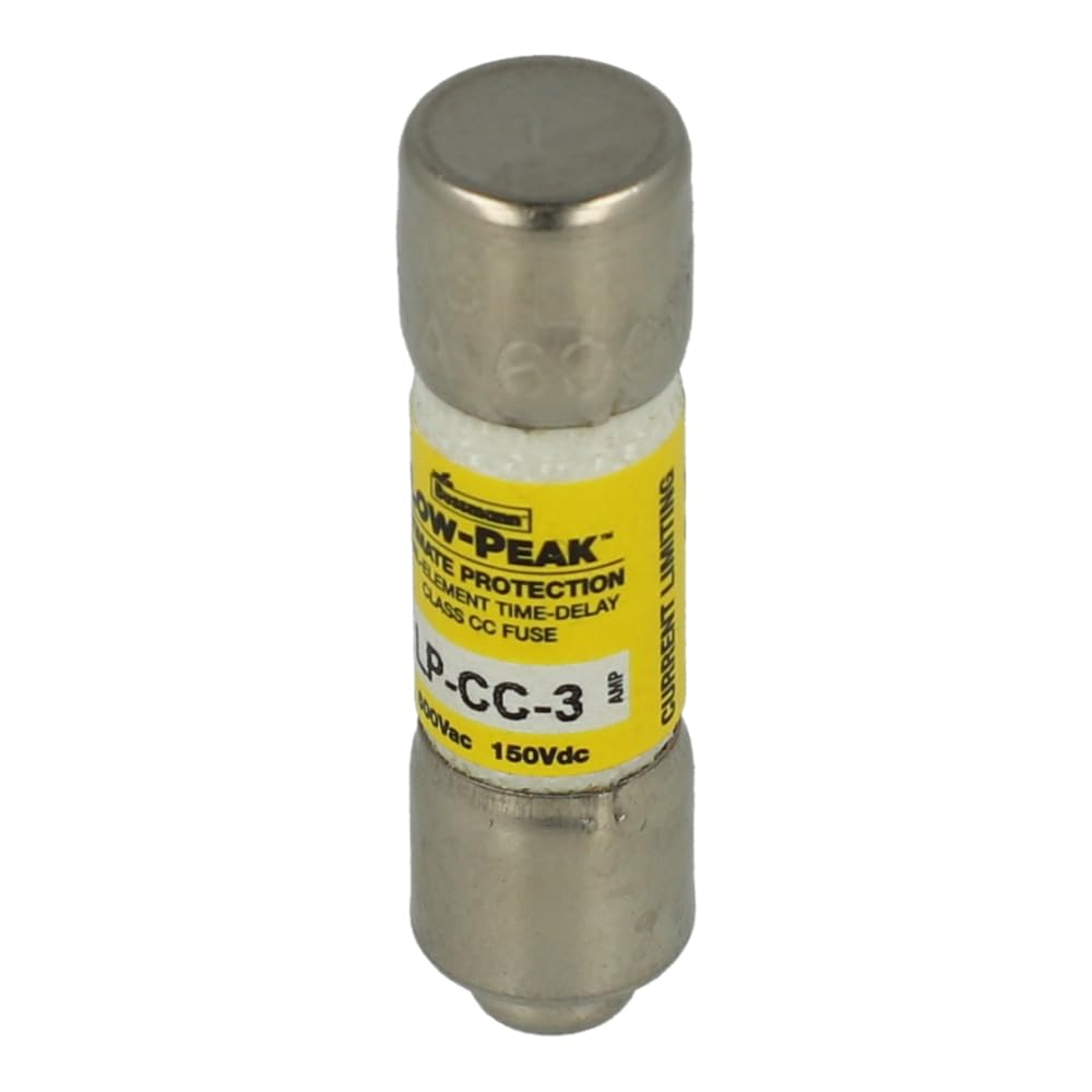 LP-CC-3 | BUSSMANN TIME-DELAY Fuse, 3A, 600V, 10.3 X 38.1MM, Class CC ...