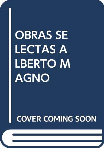 Amazon.com: OBRAS SELECTAS ALBERTO MAGNO: 9789507243592: Albertus ...