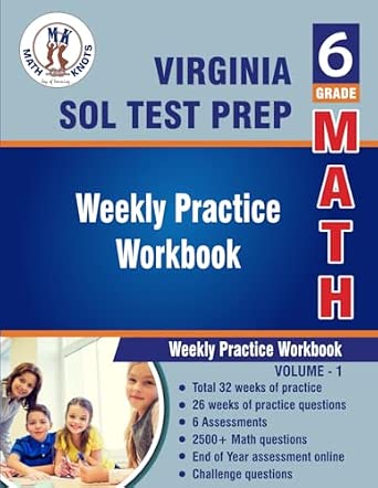 Virginia : Standards of Learning (SOL), 6th Grade Math : Weekly ...