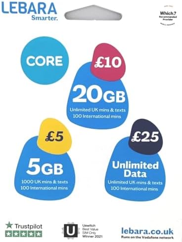 Lebara SIM Only Deal, Contract Free SIM Only Deal for Flexible Use ...