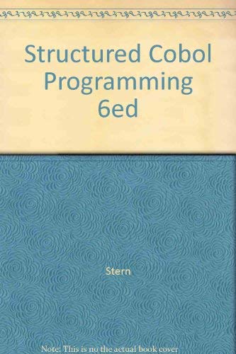 Structured Cobol Programming 6ed : Stern: Amazon.in: Books